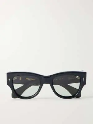 JACQUES MARIE MAGE Chelsea Square-frame Acetate Sunglasses - Black