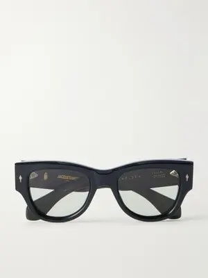 JACQUES MARIE MAGE Chelsea Square-frame Acetate Sunglasses - Black