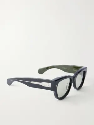 JACQUES MARIE MAGE Chelsea Square-frame Acetate Sunglasses - Black