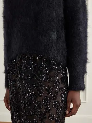 Cecilie Bahnsen Firall Brushed Mohair And Silk-blend Sweater