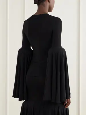 JEAN PAUL GAULTIER Gathered Jersey Blouse
