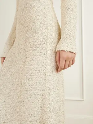 HEIRLOME Mercedes Bouclé Maxi Dress - Neutrals