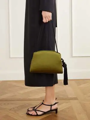 LIFFNER Tassel Satin Shoulder Bag