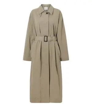 Studio Nicholson Campion Belted Crinkled-shell Trench Coat - Neutrals