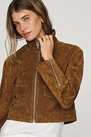 Blanknyc Suede Cropped Jacket