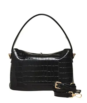 MELIE BIANCO Lana Croc Crossbody Bag - Black