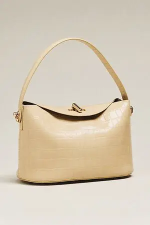 MELIE BIANCO Lana Croc Crossbody Bag - Cream
