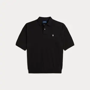 Ralph Lauren Relaxed Fit Mesh Polo Shirt - Polo Black
