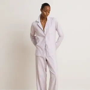 Ralph Lauren Striped Brushed Twill Sleep Set - Lilac Stripe