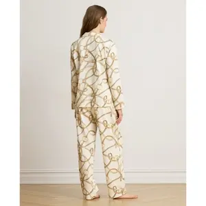 Ralph Lauren Belting-print Sateen Sleep Set