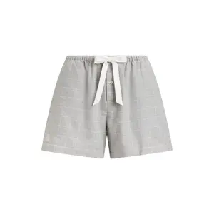 Ralph Lauren Windowpane Brushed Twill Pj Boxer Short