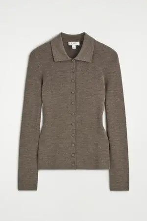 Cos Seamless Merino Wool Shirt - Beige