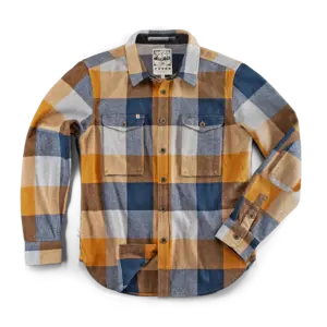 &SONS TRADING CO Andsons Big Yukon Flannel Check Shirt Tan - Brown