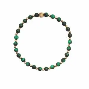 BECKET + QUILL Malachite Stretch Bracelet
