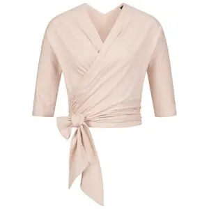 MARIANNA DÉRI Neutrals Wrap Top Nude