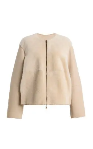 Max Mara Reversible Shearling Short Coat
