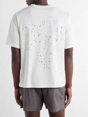 Satisfy Logo-print Distressed Mothtech™ Cotton-jersey T-shirt