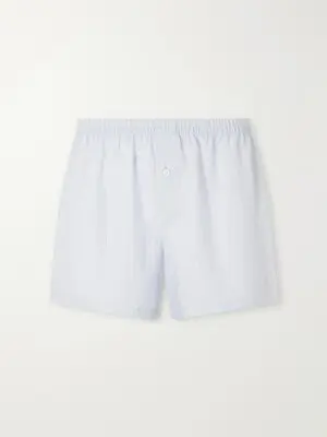 Zimmerli Striped Tencel™ Lyocell Boxer Shorts - Blue