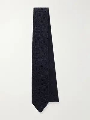 MFPEN 6 Cm Silk-herringbone Tie - Blue