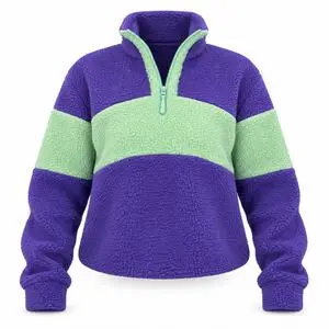 GIRL IN MIND Beau 3/4 Zip Contrast Panel Fleece
