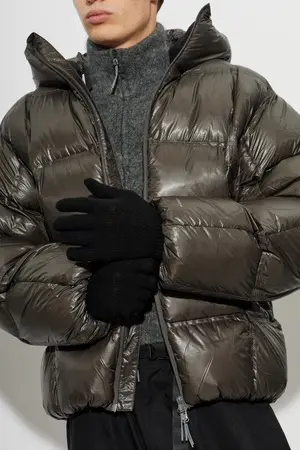 Woolrich Wool Gloves With Sewn-on Logo