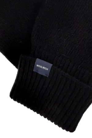 Woolrich Wool Gloves With Sewn-on Logo