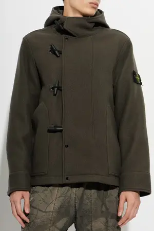 Stone Island Insulated Jacket With Hood - Green