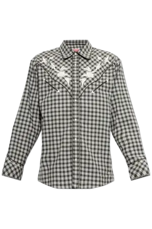 Kenzo Shirt With Floral Motif - Green