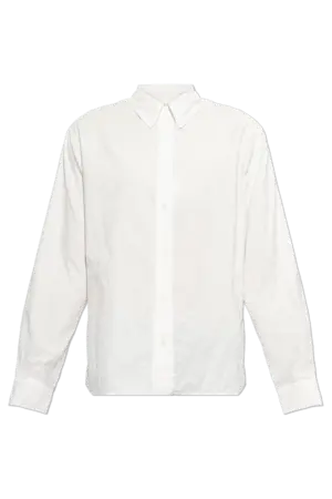 Kenzo Cotton Shirt With Monogram - White