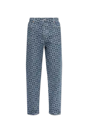 Kenzo Jeans With Monogram - Blue
