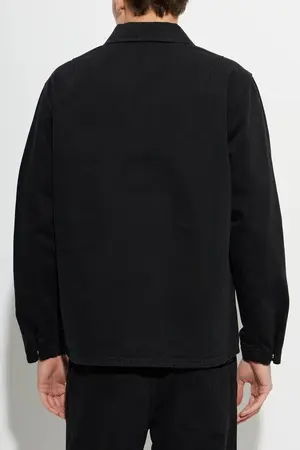 Stone Island Denim Jacket With Logo Patch