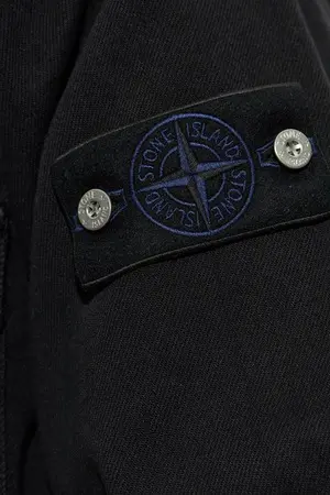 Stone Island Denim Jacket With Logo Patch