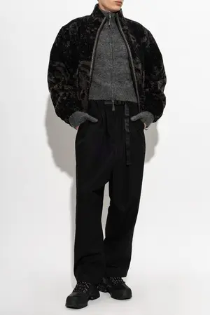 ROA Cardigan With Stand-up Collar