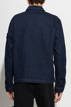Stone Island Denim Jacket With Pockets
