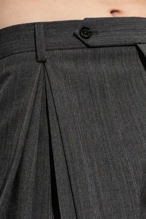 Valentino Garavani Wool Pleated Trousers