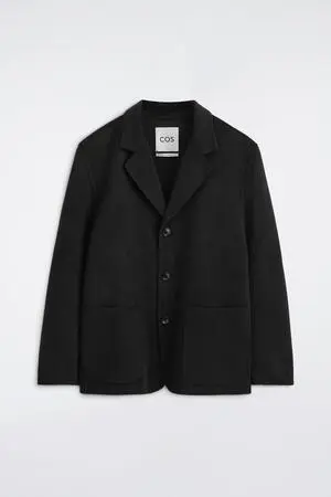 Cos Tailored Double-faced Cashmere Blazer - Black