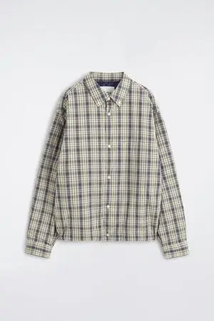 Cos Padded Checked Cotton Overshirt
