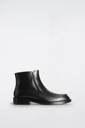 Cos Leather Apron Boots