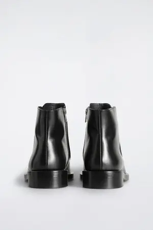 Cos Leather Apron Boots