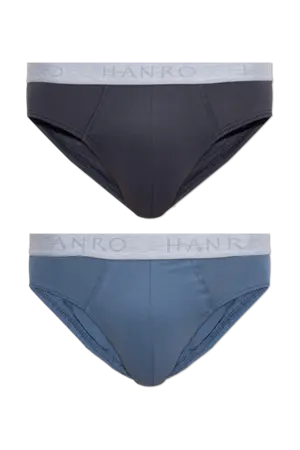 Hanro Cotton Briefs From The ‘cotton Essentials’ Collection - Blue