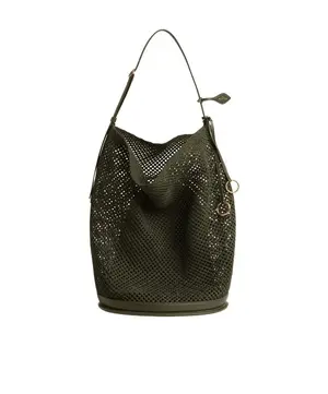 Alaïa Le Hip Large Mesh Bucket Bag
