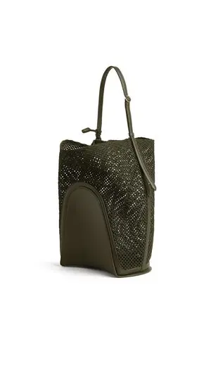 Alaïa Le Hip Large Mesh Bucket Bag