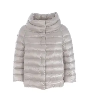 Herno Seven-quarter Sleeve Sewn Down Jacket - Gray