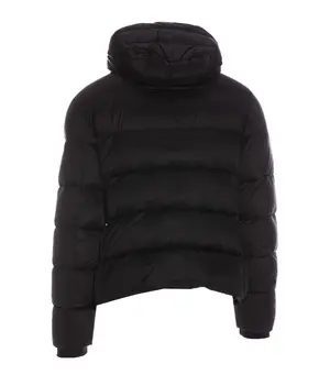 MOORER Brett-sh Hooded Zipped Down Jacket - Black
