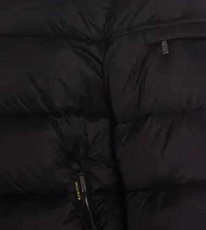 MOORER Brett-sh Hooded Zipped Down Jacket - Black