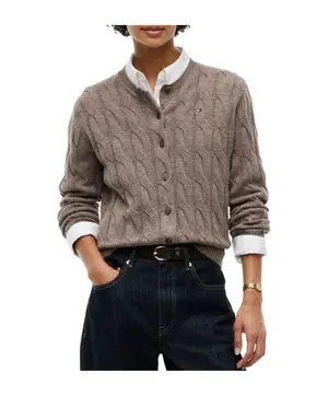 Tommy Hilfiger Crew Neck Cableknit Cardigan