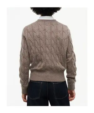 Tommy Hilfiger Crew Neck Cableknit Cardigan