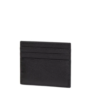 Fendi Ff Card Holder Full-grain Leather Card Holder