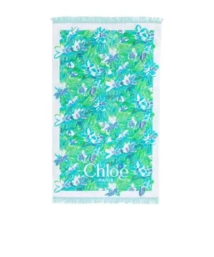 Chloé Wild Flowers Beach Towel - Blue