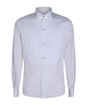 Canali Pleated Bib Dress Shirt - No